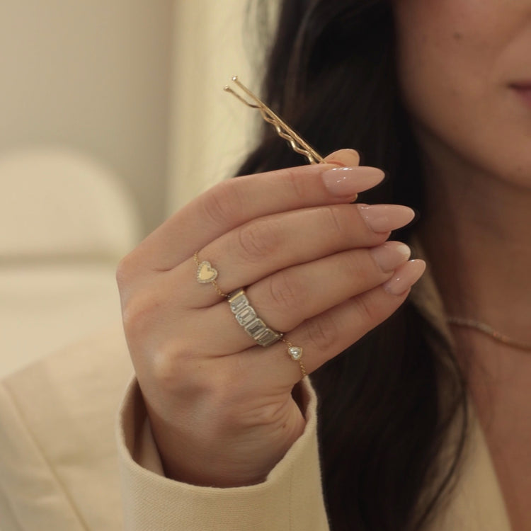 14K Solid Gold Bobby Pin | Kelly Bello Design®