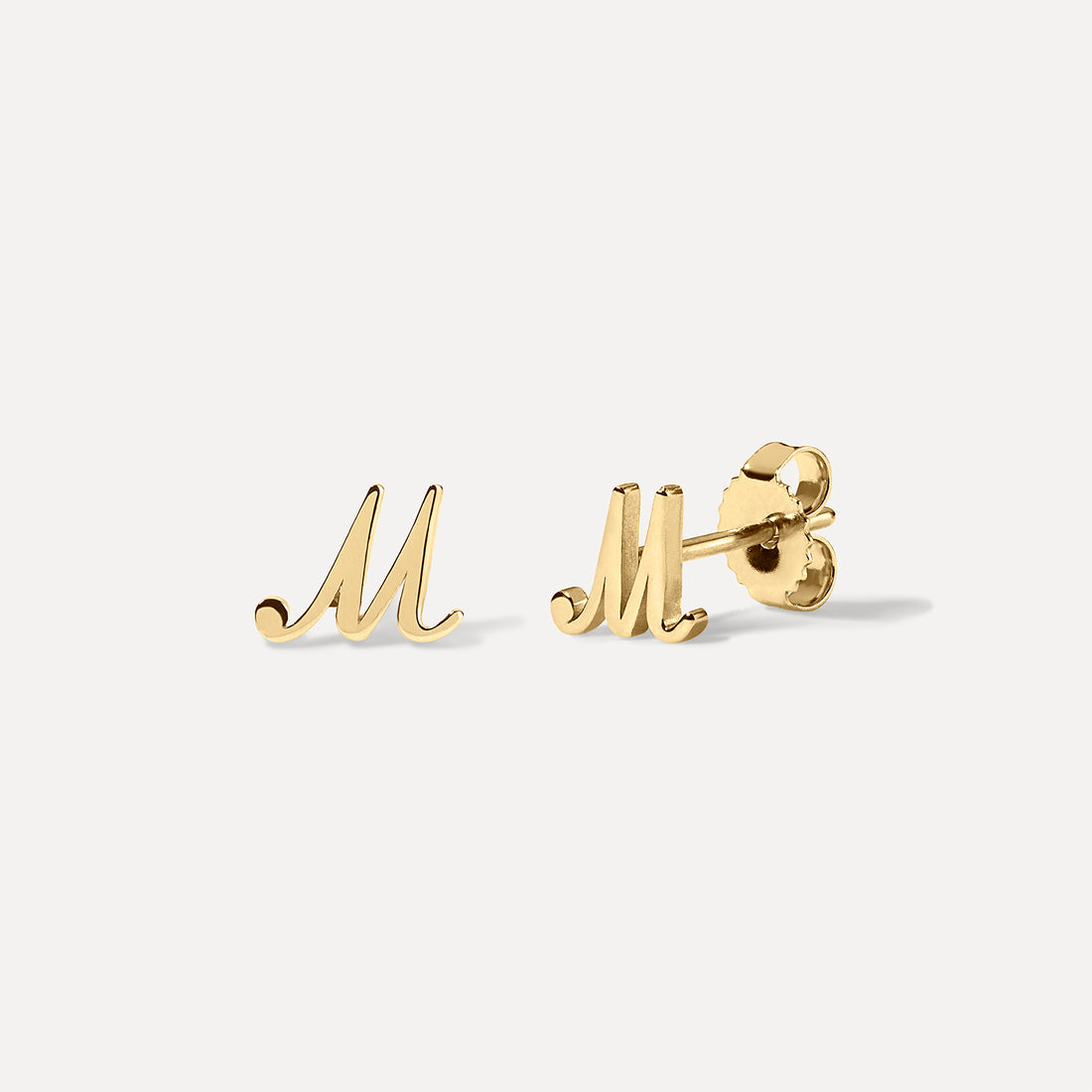 Mini Cursive Letter Studs | Kelly Bello Design