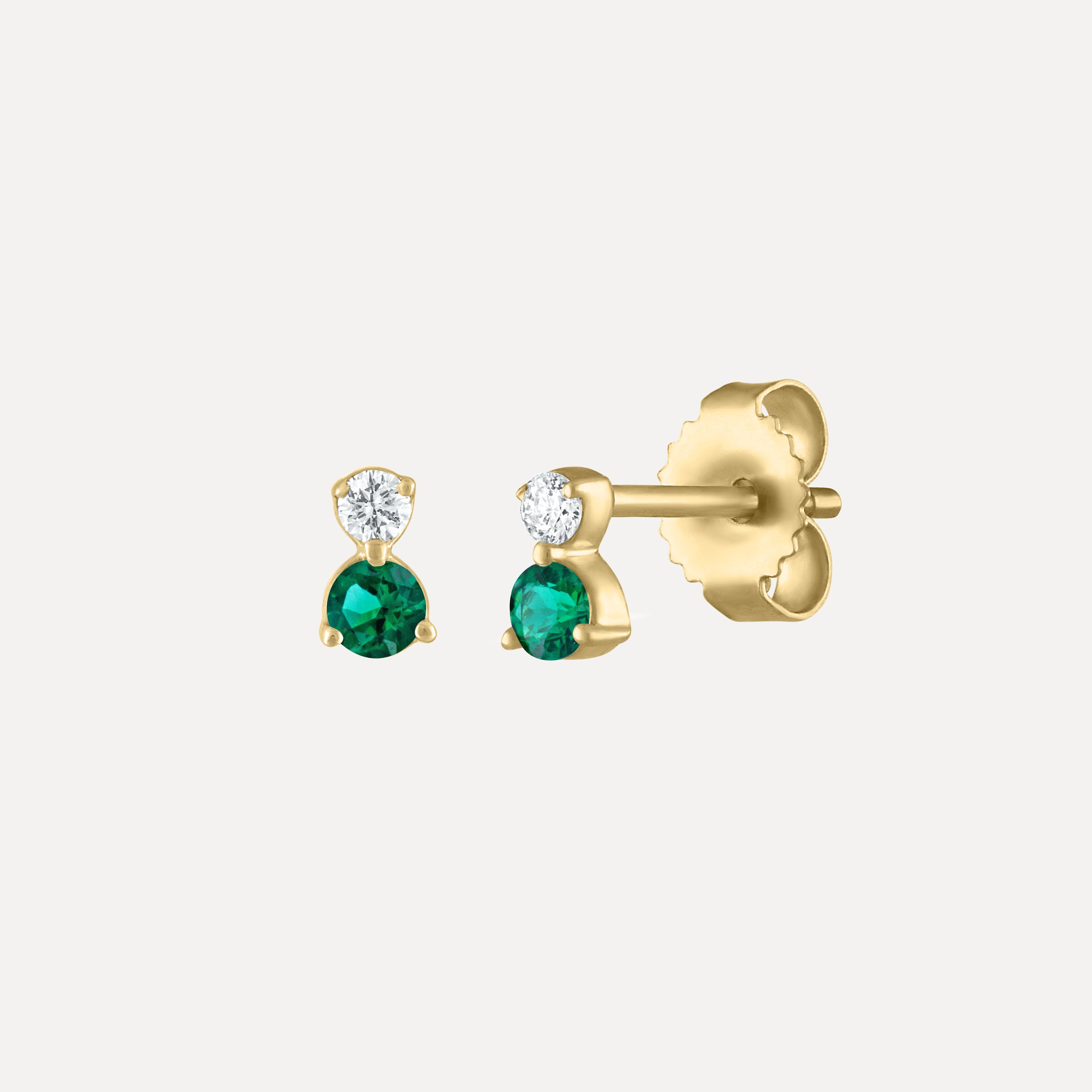 Noa Double Gemstone Studs | Kelly Bello Design®