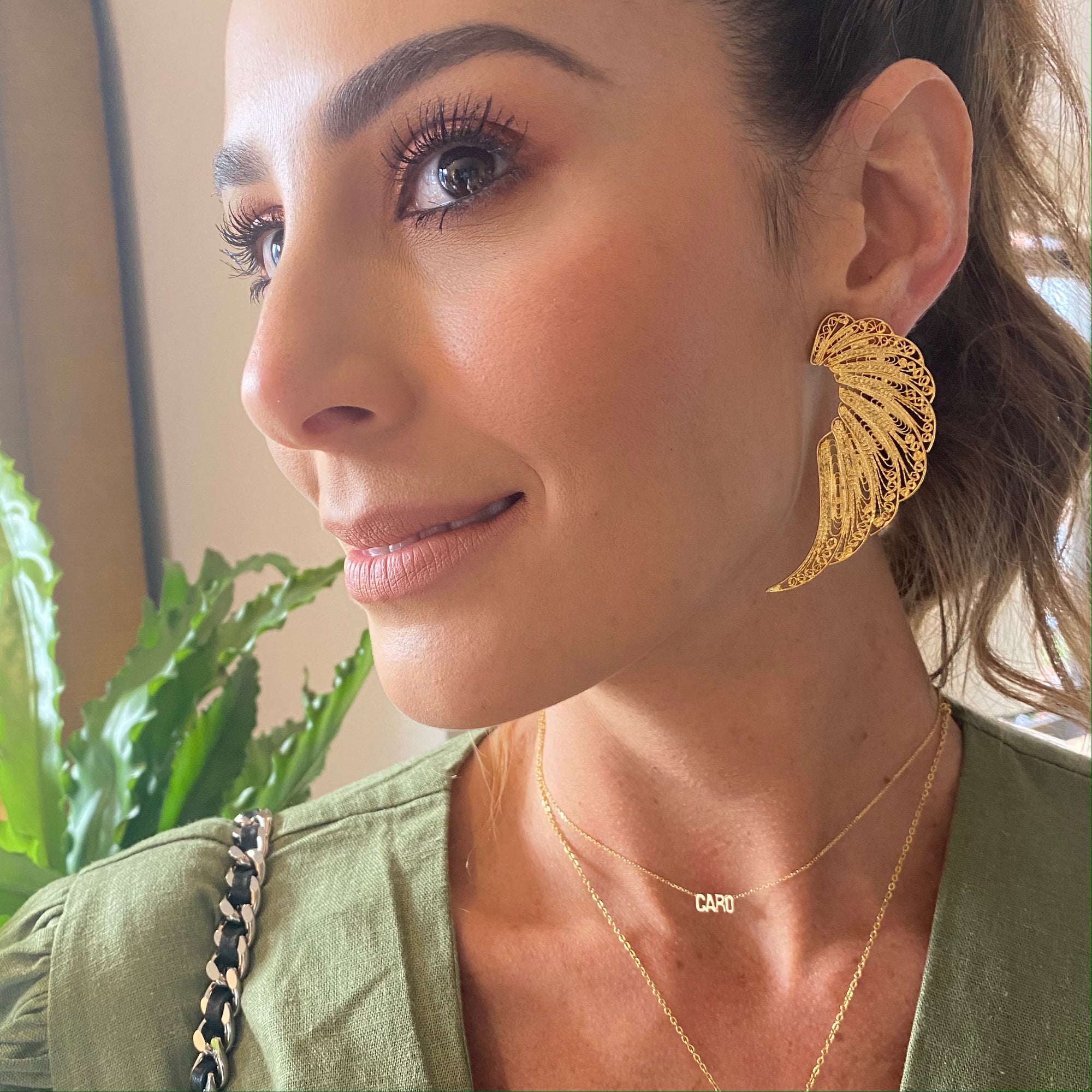 Mini Mini Nameplate Necklace (custom) | Kelly Bello Design®